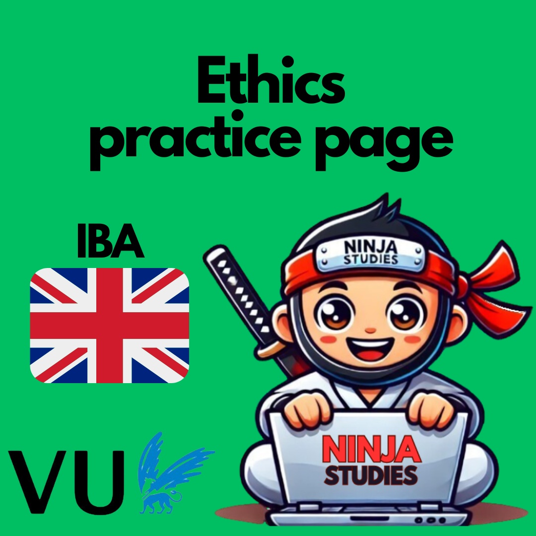 Ethics Practice Page - IBA VU – NinjaStudies